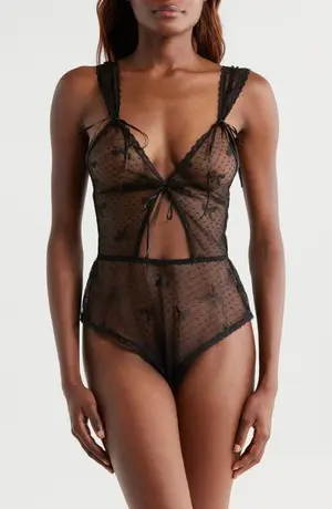 KILO BRAVA Sheer Mesh Teddy