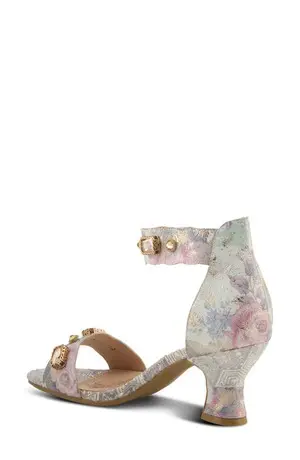 SPRING STEP SHOES Aqualeva Ankle Strap Sandal - Pink Multi