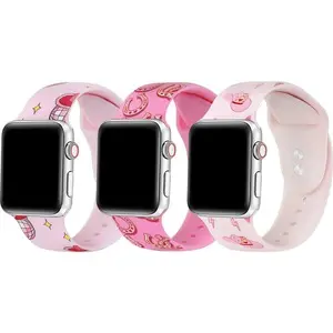 POSH TECH Pack Of 3 Silicone Apple Watch® Bands - Pink Assorted