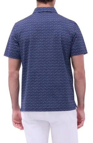 Bugatchi Victor Ooohcotton® Golf Print Polo