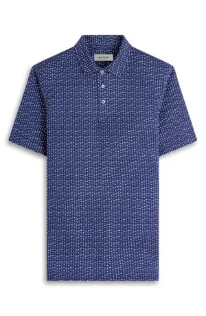 Bugatchi Victor Ooohcotton® Golf Print Polo