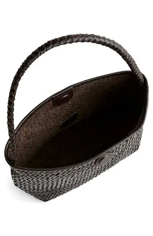 Madewell Handwoven Leather Shoulder Bag - Coffee Bean