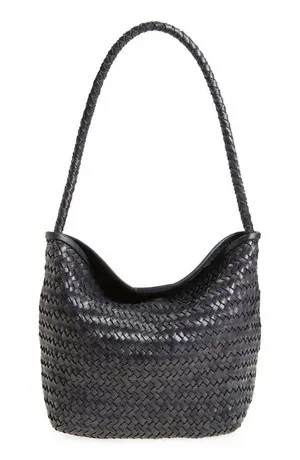 Madewell Handwoven Leather Shoulder Bag - Night Time