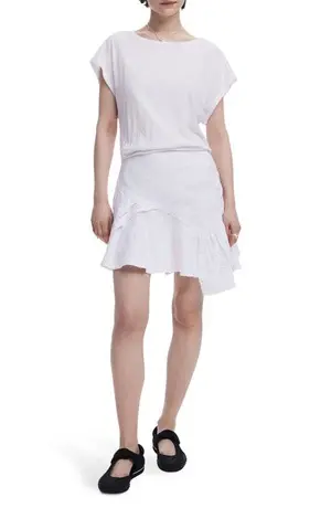 Desigual Asymmetric Ruffle Mini Dress