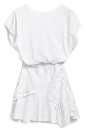 Desigual Asymmetric Ruffle Mini Dress
