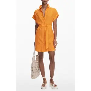 Desigual Short Sleeve Mini Shirtdress