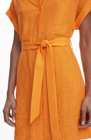 Desigual Short Sleeve Mini Shirtdress