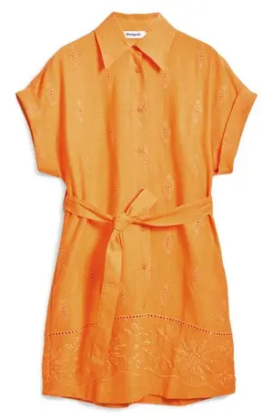 Desigual Short Sleeve Mini Shirtdress