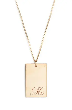 SET & STONES Stella Mrs Pendant Necklace - Gold