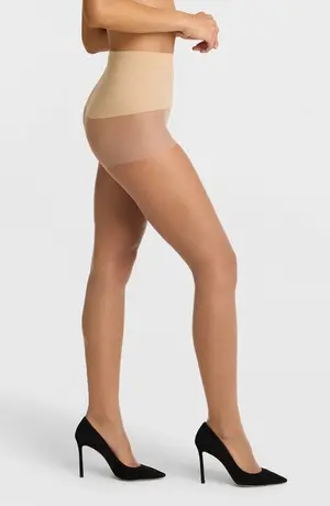 Commando Highlighter Sheer Tights - Rose Gold