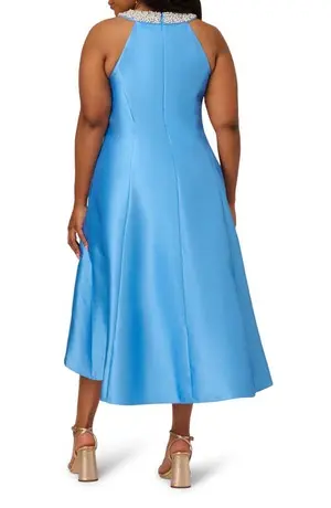 Adrianna Papell Halter Neck High-low Dress