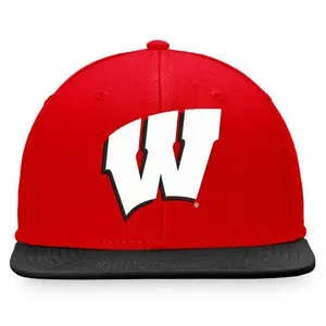 Top Of The World Wisconsin Badgers Fundamental Snapback Baseball Cap