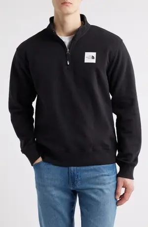 The North Face Half Dome Logo Quarter Zip Pullover - Tnf Black