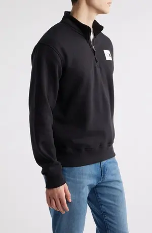The North Face Half Dome Logo Quarter Zip Pullover - Tnf Black