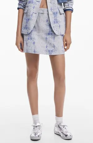 Desigual Distressed Mini Skirt