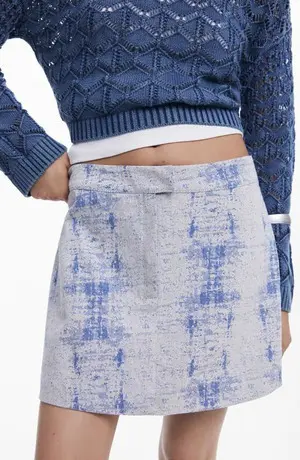 Desigual Distressed Mini Skirt