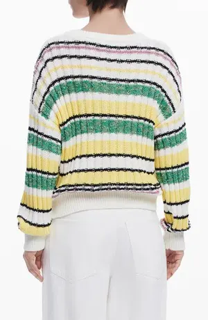 Desigual Striped Crewneck Sweater