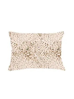Anaya Cheetah Velvet Pillow With Down Alternative Insert - Brown