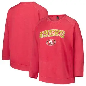 Profile Fanatics San Francisco 49ers Acid Wash Raglan Pullover Sweatshirt