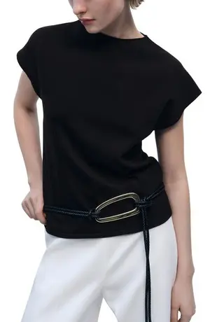 Mango Fine Knit Sleeveless Sweater - Chocolate