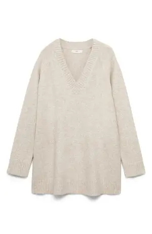 Mango Oversize V-neck Sweater