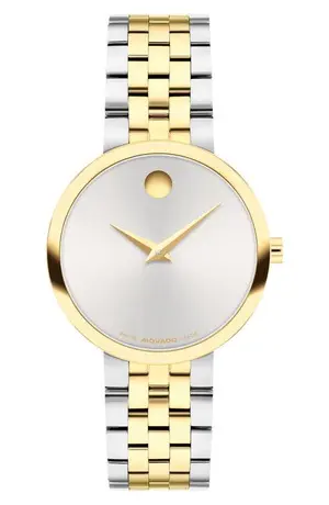 Movado Museum Classic Bracelet Watch - Silver/ Gold
