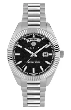 Philipp Plein Date Superlative Bracelet Watch - Stainless Steel