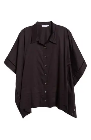 HARSHMAN Harpa Short Sleeve Button-up Shirt - Black
