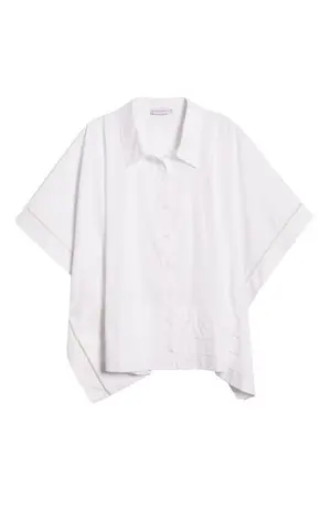 HARSHMAN Harpa Short Sleeve Button-up Shirt - White