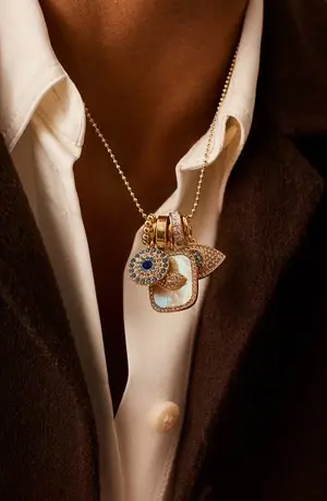 Baublebar Evil Eye Charm Necklace
