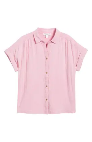 BEACHLUNCHLOUNGE Rowan Cotton Button-up Shirt