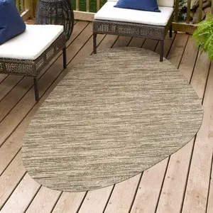 JONATHAN Y Callan Modern Rustic Abstract Indoor/outdoor Shaped Area Rug - Beige/brown