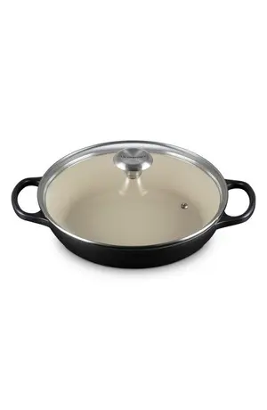 LE CREUSET Signature 2.25-quart Enameled Cast Iron Braiser Licorice