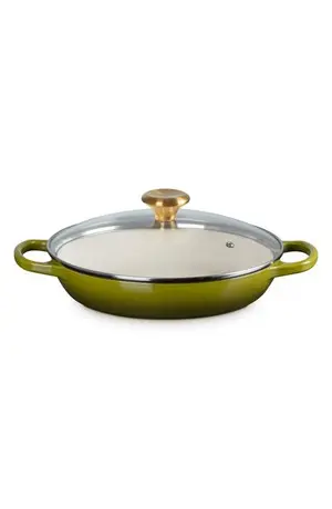 LE CREUSET Signature 2.25-quart Enameled Cast Iron Braiser - Olive