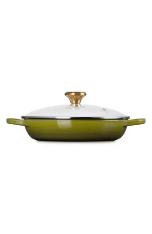 LE CREUSET Signature 2.25-quart Enameled Cast Iron Braiser - Olive