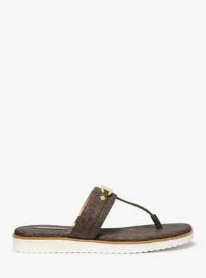 Michael Kors Farrah Signature Logo Sandals