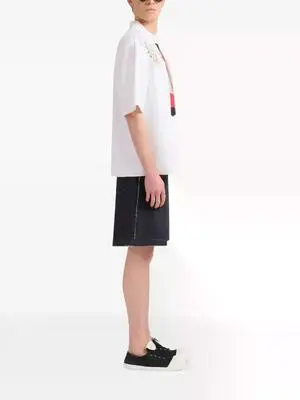 Marni High-waisted Denim Shorts - Blue