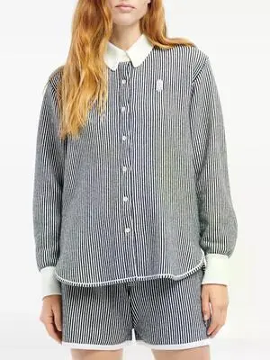 BARRIE Striped Shirt - Black