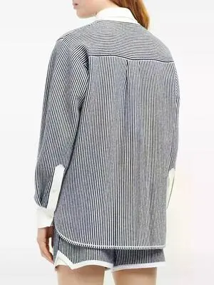 BARRIE Striped Shirt - Black