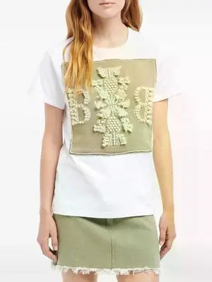 BARRIE Logo-patch T-shirt - White