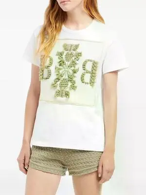BARRIE Logo-embroidered T-shirt