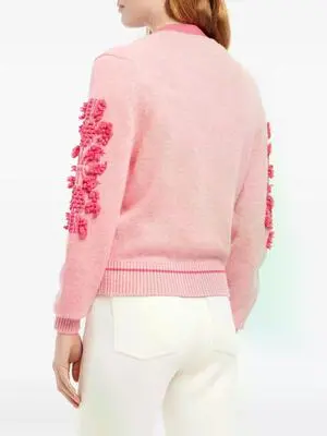 BARRIE Logo-embellished Cardigan - Pink