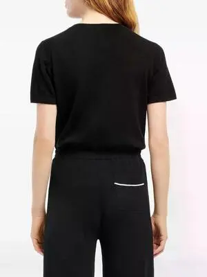 BARRIE Knitted T-shirt - Black