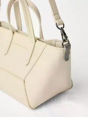 Brunello Cucinelli Mini Leather Tote Bag - Neutrals
