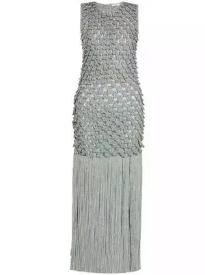 Silver Fringe Dresses 