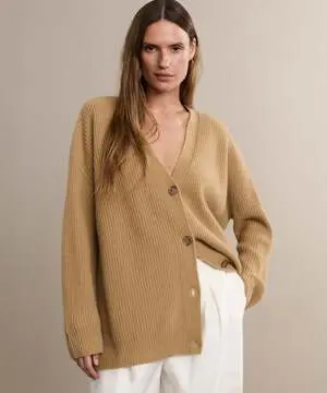 Women's Camel Cashmere Cardigans