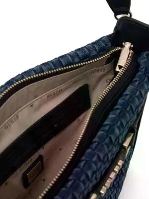 Guess Patterned Jacquard Cross Body Bag