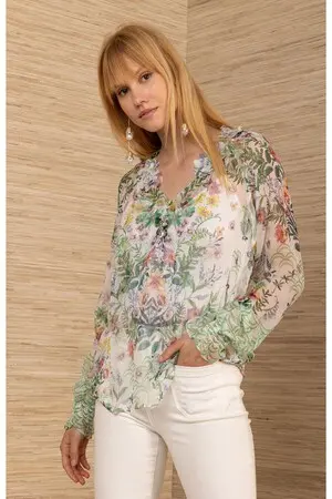Hale Bob Floral Blouses