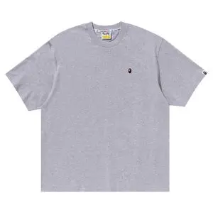 A BATHING APE One Point Relaxed Fit Tee - Grey