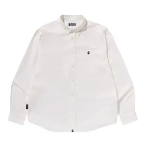 A BATHING APE One Point Oxford Long-sleeve Shirt - White